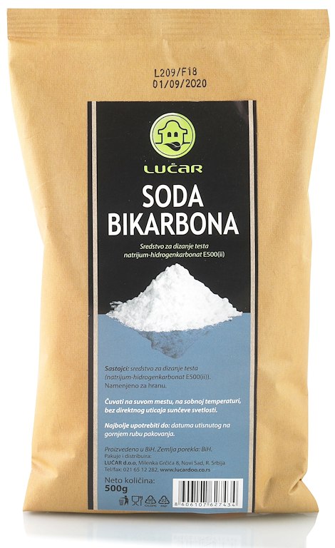 Soda bikarbona 500 g Lučar