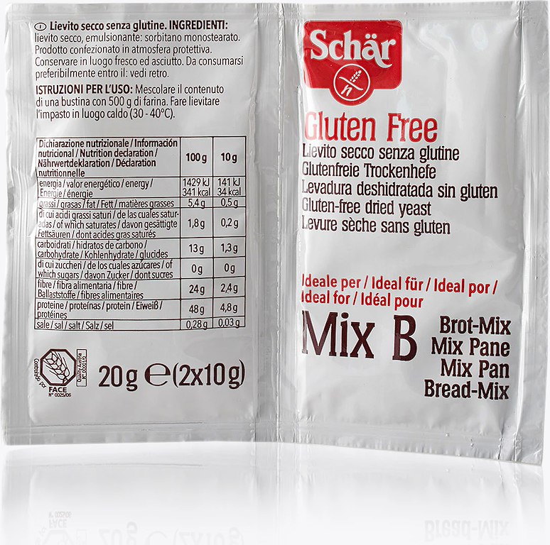 Suvi kvasac (sert. bez glutena) 2x10 g Schar