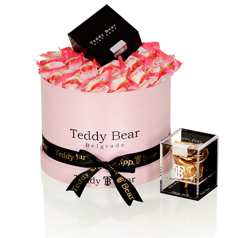 Teddy Bear® Raspberry ™ + Pure Love 24K GOLD ™