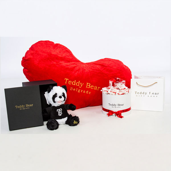 Teddy Bear ® Panda ™ 30cm+ Raffaello Box+ BIG Heart ™