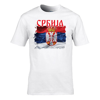 Bela majica "Zastava se srpska vijori"