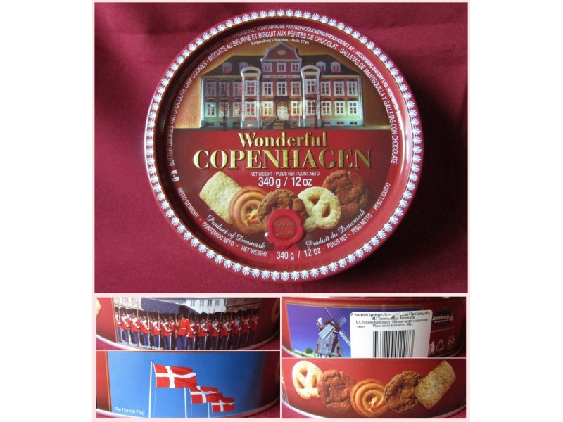 Limena Kutija, Wonderful Copenhagen,Keks,Biskvit,Danska