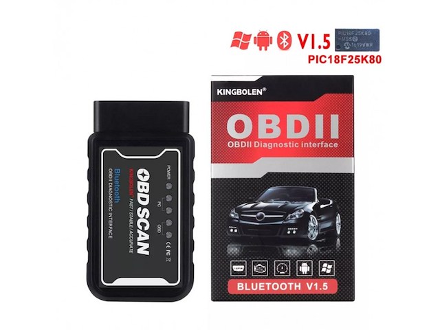 Bluetooth OBD SCAN Elm327 OBD2 PIC18F25K80 Čip Dijagnos