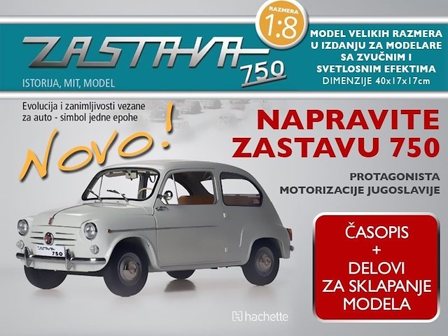 Zastava 750 delovi za maketu i casopis