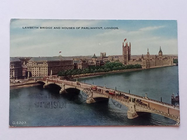 Lambet Bridge - London - Engleska - Putovala 1955.g -