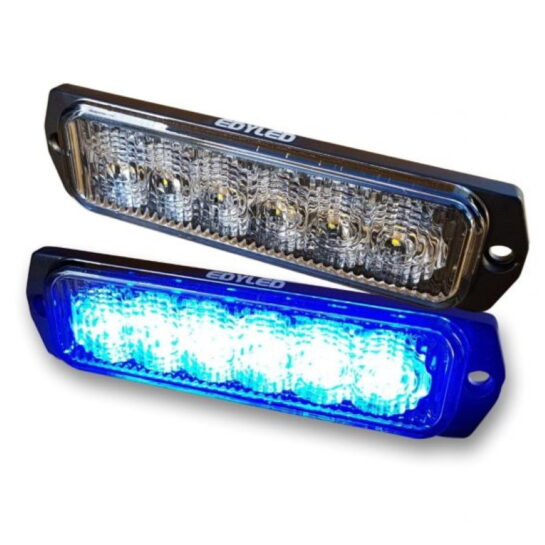 Blinker LED, flash, 12/24V, 6 LED, plavi za masku vozila – Golmax 31010