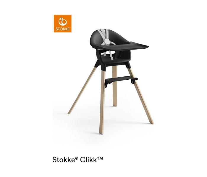 STOKKE® CLIKK™ HRANILICA - BLACK NATURAL