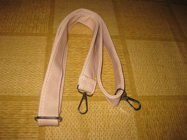 Kaiš za žensku torbu, puder boje 2.5 x 124 cm (NOVO)