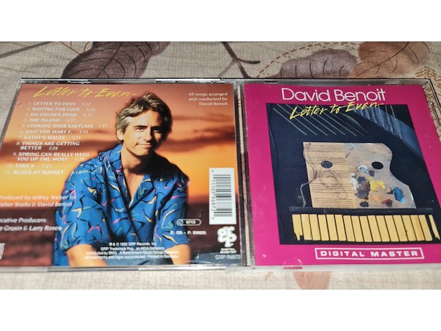 David Benoit - Letter to Evan , ORIGINAL