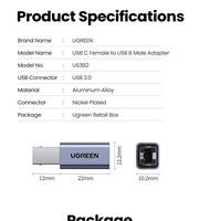ADAPTER USB 2.0 C/ž - USB B