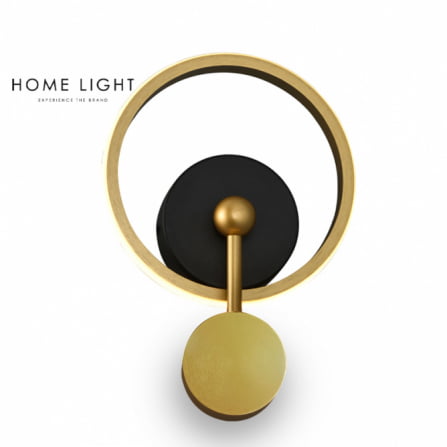 HOME LIGHT – VESTA 468 15W 3000K CRNA/BRUŠENO ZLATO