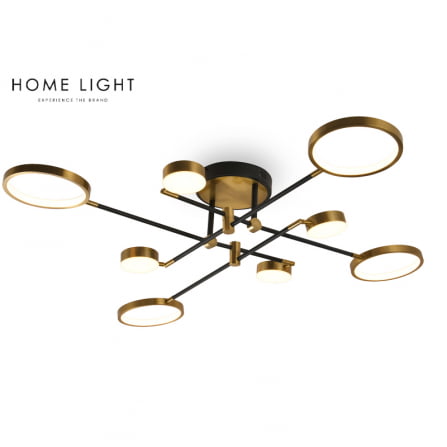 HOME LIGHT – VESTA 489 76W 3000K CRNA/MESING