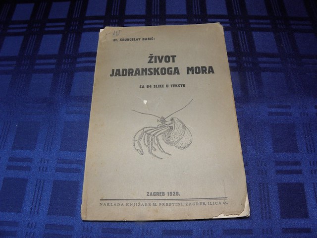 Život Jadranskoga mora, 1928