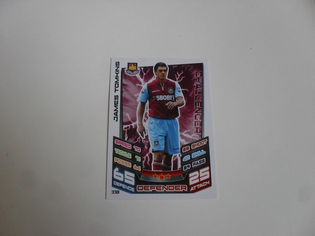 TOPPS MATCH ATTAX - JAMES TOMKINS