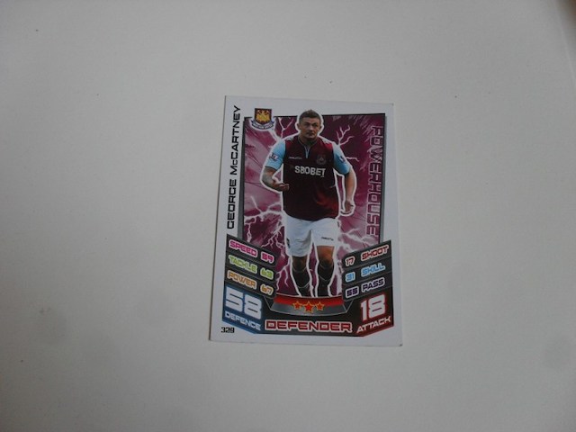 TOPPS MATCH ATTAX - GEORGE MCCARTNEY