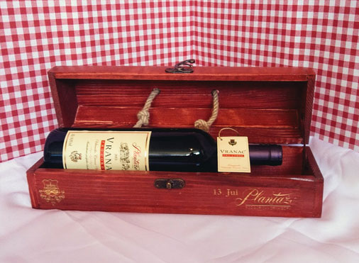 Drvene kutije za vinsku bocu – Kovčežić