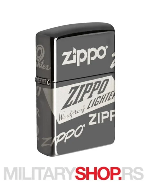 Zippo Upaljač Black Ice Logo 360