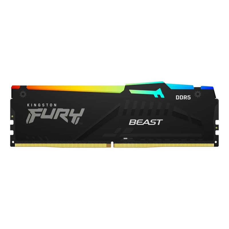 Kingston DDR5 32GB 5600MHz FURY Beast RGB Black (KF556C40BBA-32) memorija za desktop