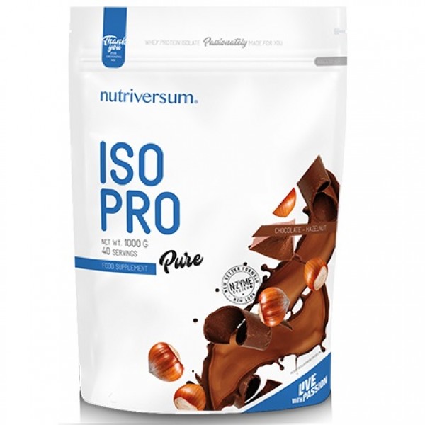 Nutriversum Iso Pro 1000 gr Chocolate Hazelnut