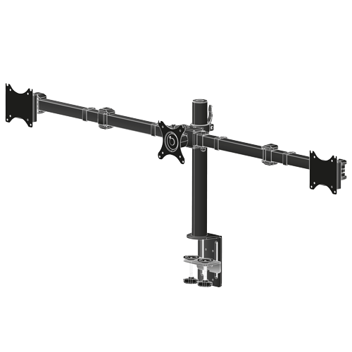 IIYAMA Nosač za 3 monitora DS1003C-B1 Stoni, 10 Kg/monitor, Do 27", Do 100 x 100 mm