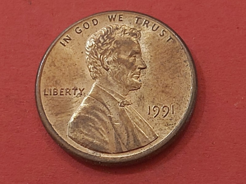 USA - one cent 1991 god