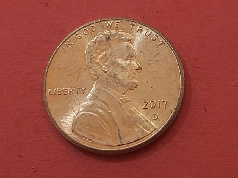 USA - one cent 2017 god d