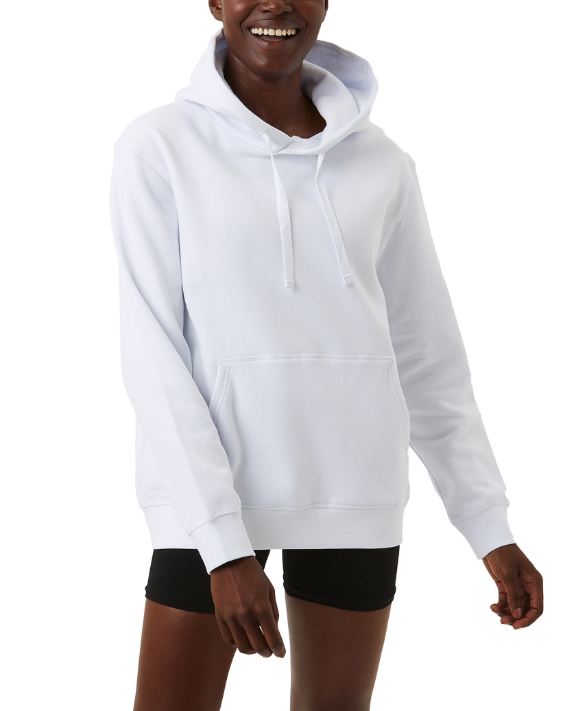 STHLM BOYFRIEND HOODIE BRILLIANT WHITE