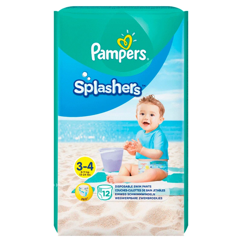 Pampers pelene za kupanje Splashers 3-4g, 12 / 1