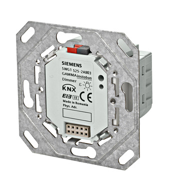 Univerzalni Dimer‚ 1 x 230 V AC‚ 10 ... 250 VA
with mounting frame and BTI interface, for flush mount