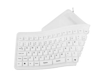 Silikonska USB tastatura ESPERANZA white EK126W