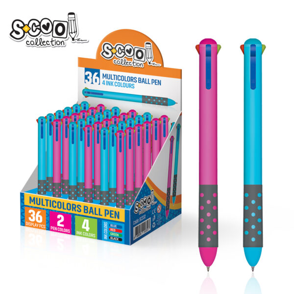 Četvorobojna hemijska olovka Multicolors SC332, S-Cool
