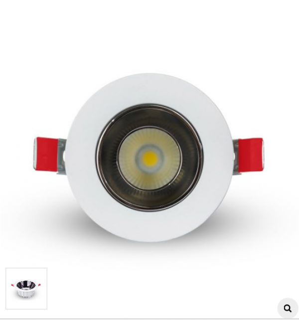 LYNCO- ROZETNA, LED, DWL, 12W-6500K, CRNI, COB, 643000012