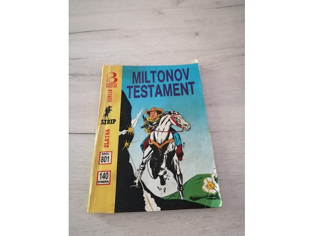 ZS Teks Viler br.801 - Miltonov testament