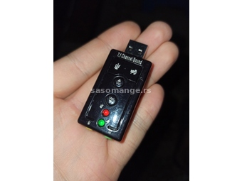 Zvučna kartica USB sa 4 tastera za kontrolu zvuka sound