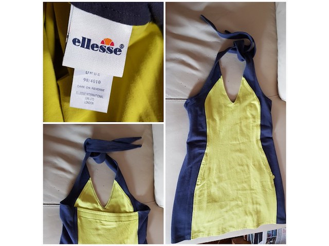 Ellesse pamučna haljina bez leđa, original