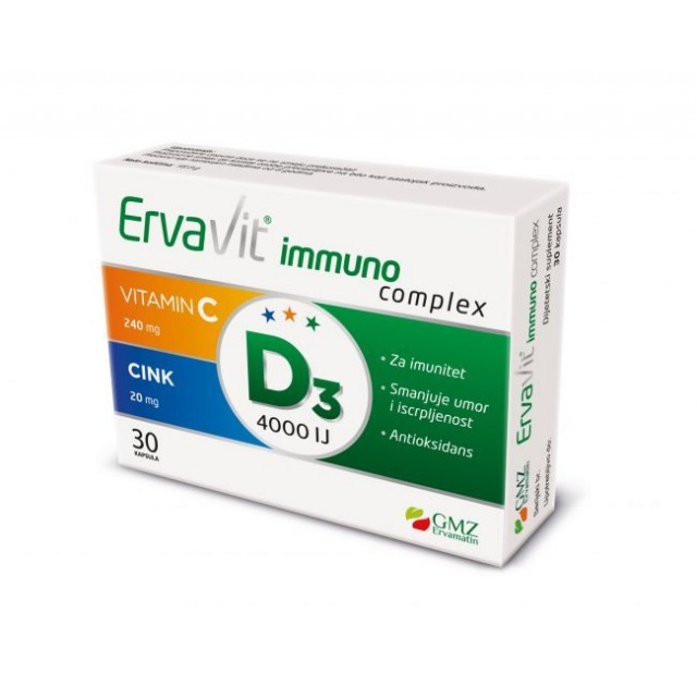 ERVAVIT IMMUNO COMPLEX KAPSULE A30
Opis
INFORMACIJE
NALOG
SERVIS
KORISNI LINKOVI