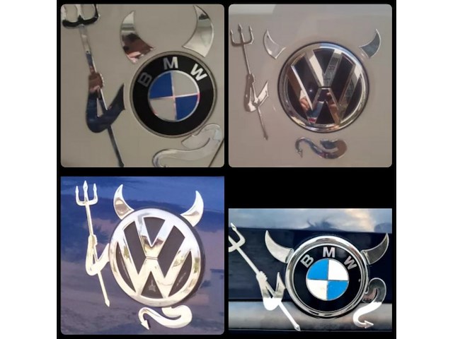Devil  stiker za BMW Volkswagen Škoda Fiat Mercedes