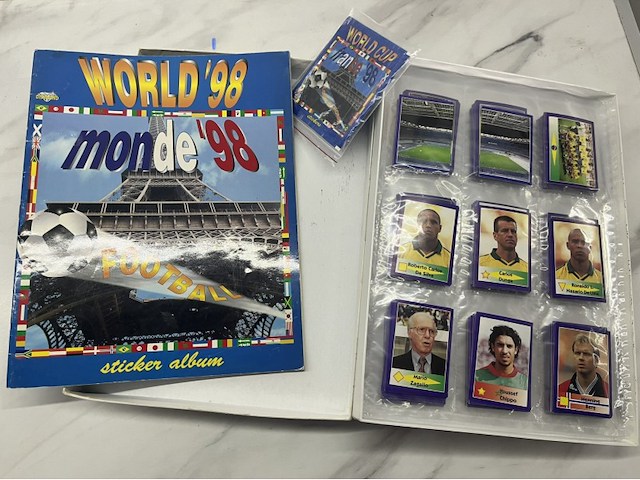 WORLD MONDE 98-prazan album, kompletan set i kesica