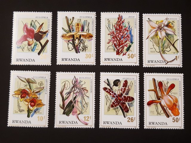 Ruanda 1976. - Flora cveće ** Kompl. ser.