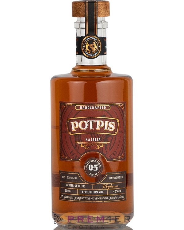 Potpis Rakija od Kajsije 5G Barik 0.70l