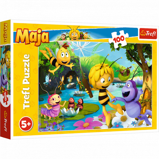 Trefl Puzzle Maya the Bee and friends 100 delova