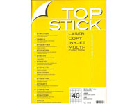 Samolepljive etikete TOP STICK 1/40