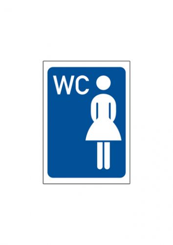 Nalepnica Toalet ženski A7