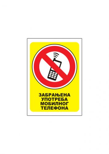Nalepnica zabranjena upotreba mobilnog A7