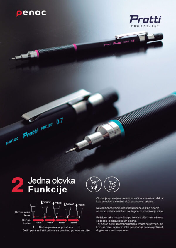 Tehnička olovka Penac Protti 0.5mm