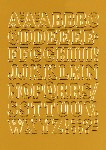 Samolepljiva slova zlatna 12mm Herma
