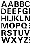 Samoleoljiva slova 15mm Herma
