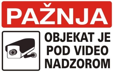 Nalepnica video nadzor