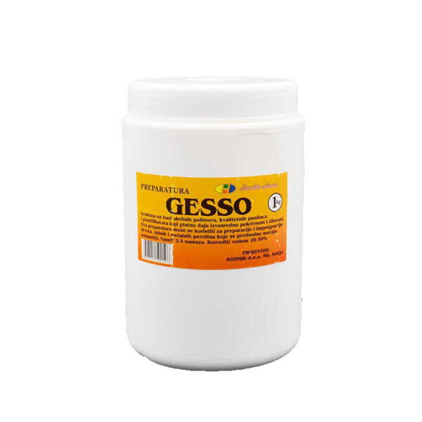 Gesso preparatura 1kg Kozmik