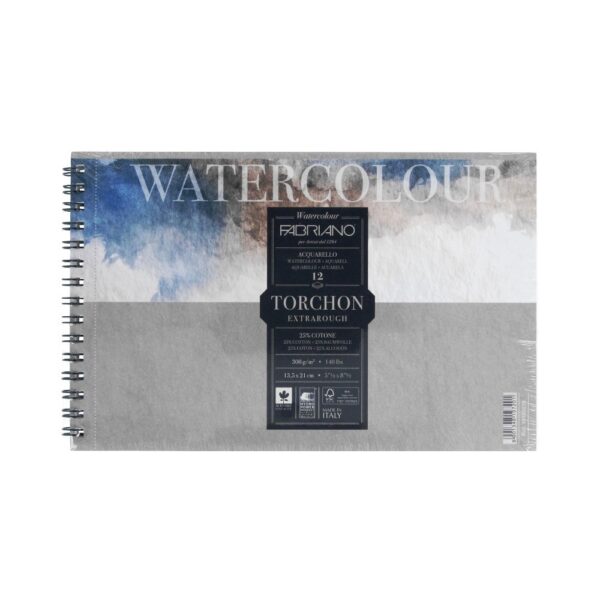 Blok za slikanje 13,5×21 12L 300g Fabriano Watercolor Studio Torchon